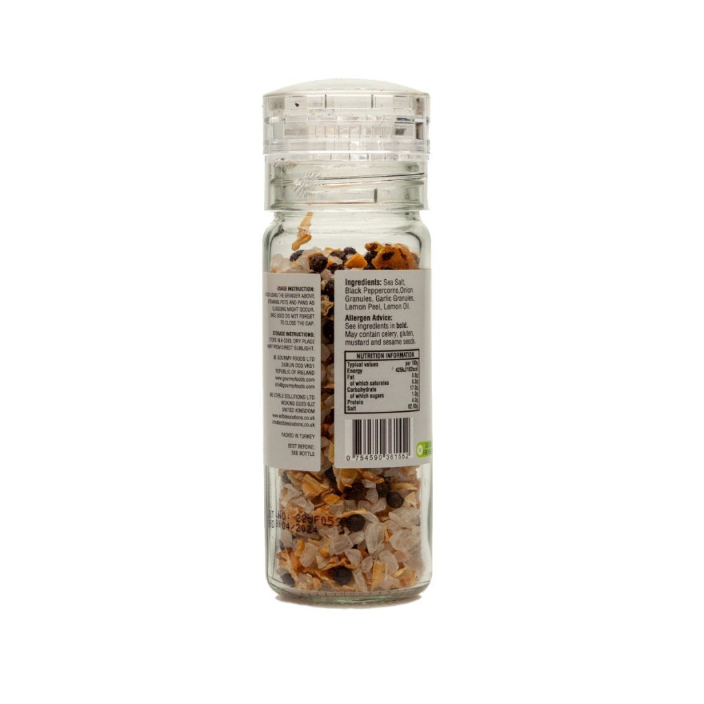 Smoked Chilli Salt 65g Grinder | Gourmy Food